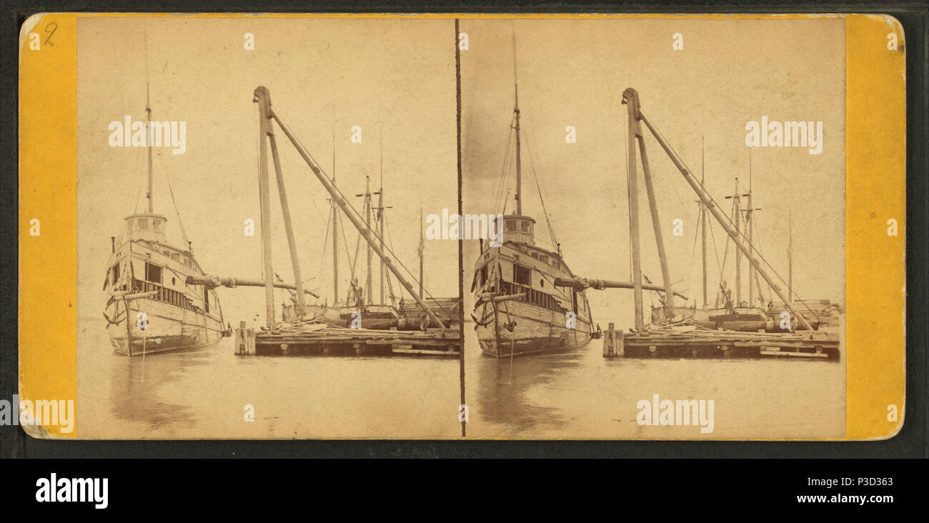 . Portion of Detroit dry dock. Alternate Title: Stereoscopic gems of ...
