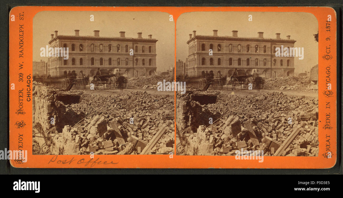 1871 the great chicago fire hi-res stock photography and images - Alamy