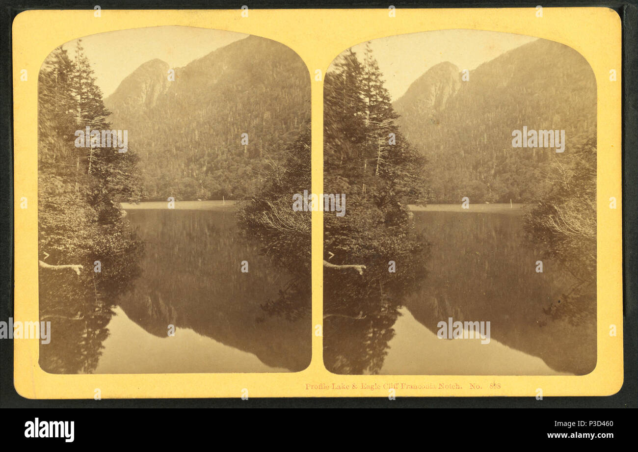 244 Profile Lake & Eagle Cliff, Franconia Notch, from Robert N. Dennis ...