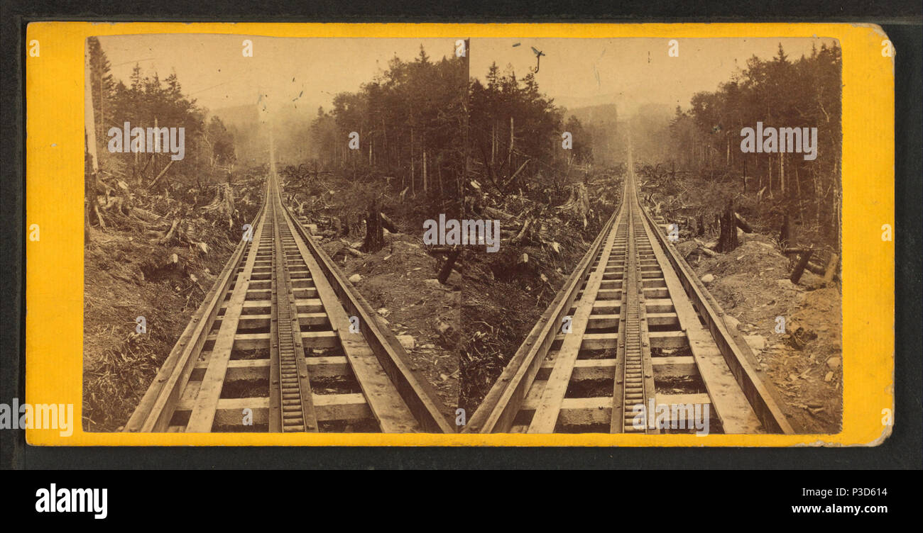 249 Railroad, looking up, by Moulton, John S., b. ca. 1820 Stock Photo ...