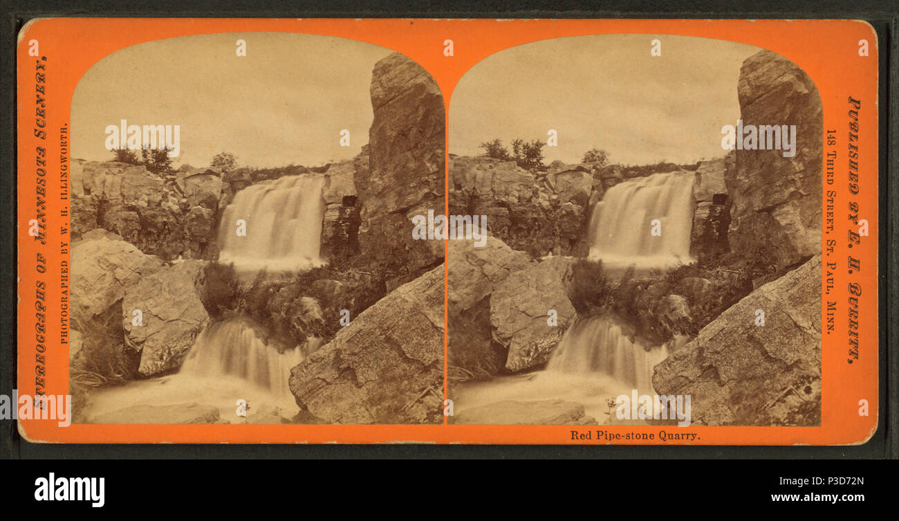 252 Red pipe-stone quarry, from Robert N. Dennis collection of ...