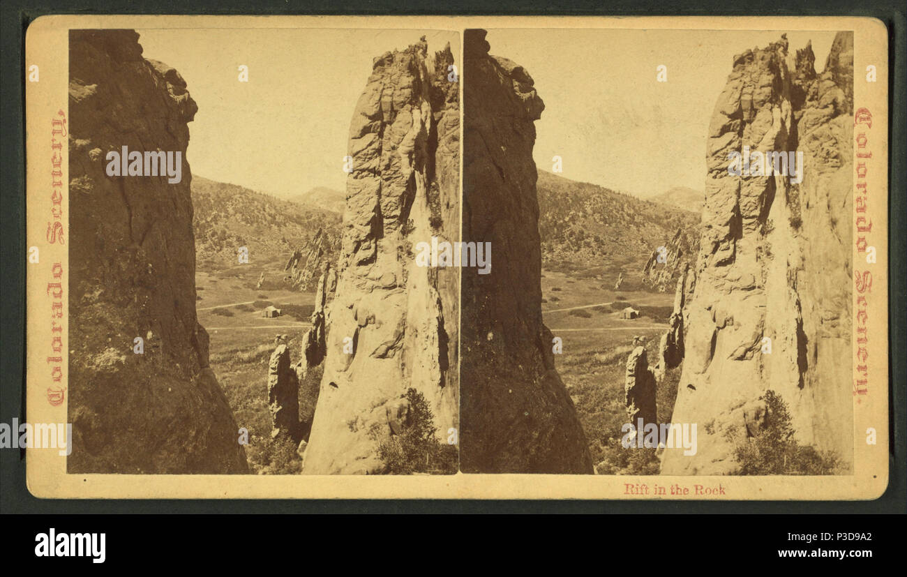 . Rift in the rock. Alternate Title: Colorado Mountain scenery. 116 ...