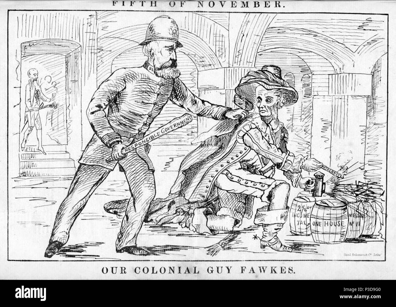 1 John Molteno and Gov Wodehouse - 1Squib Nov 1869 Stock Photo - Alamy