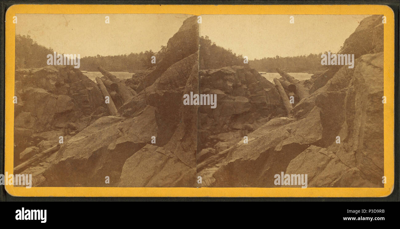 257 Rock formations on the side of the St. Croix river, from Robert N ...