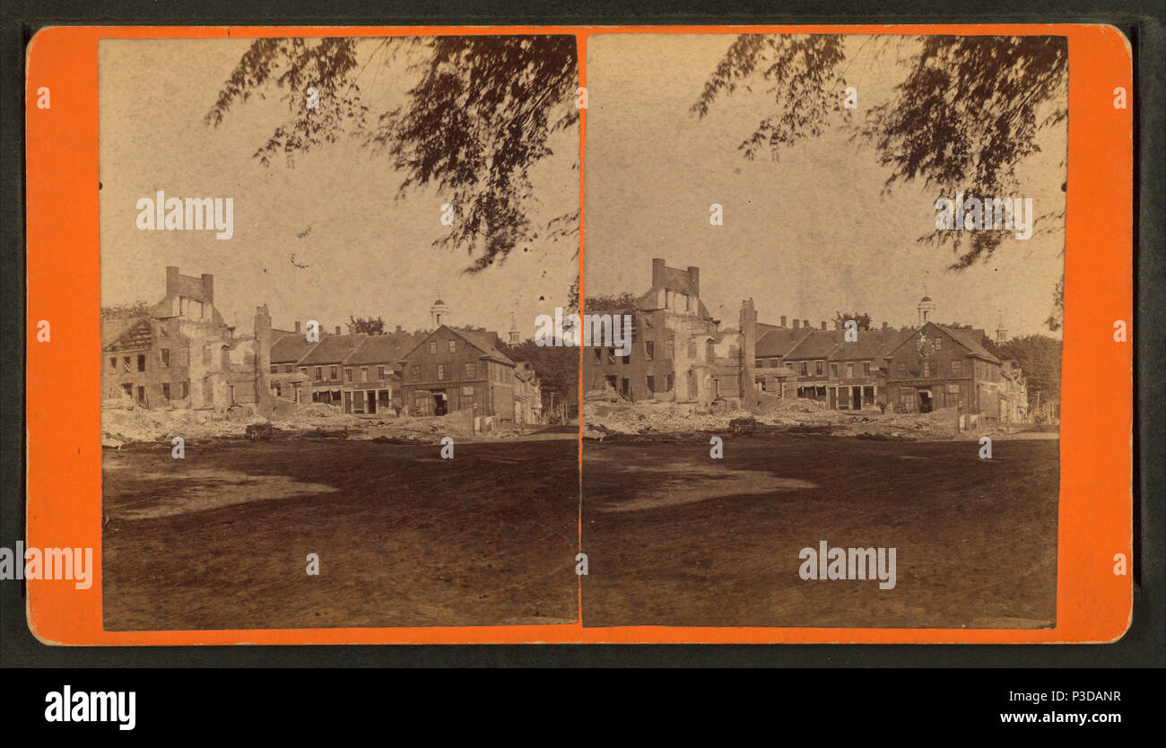 259 Ruins of July fire, 1885, by Edward N. Wight Stock Photo - Alamy