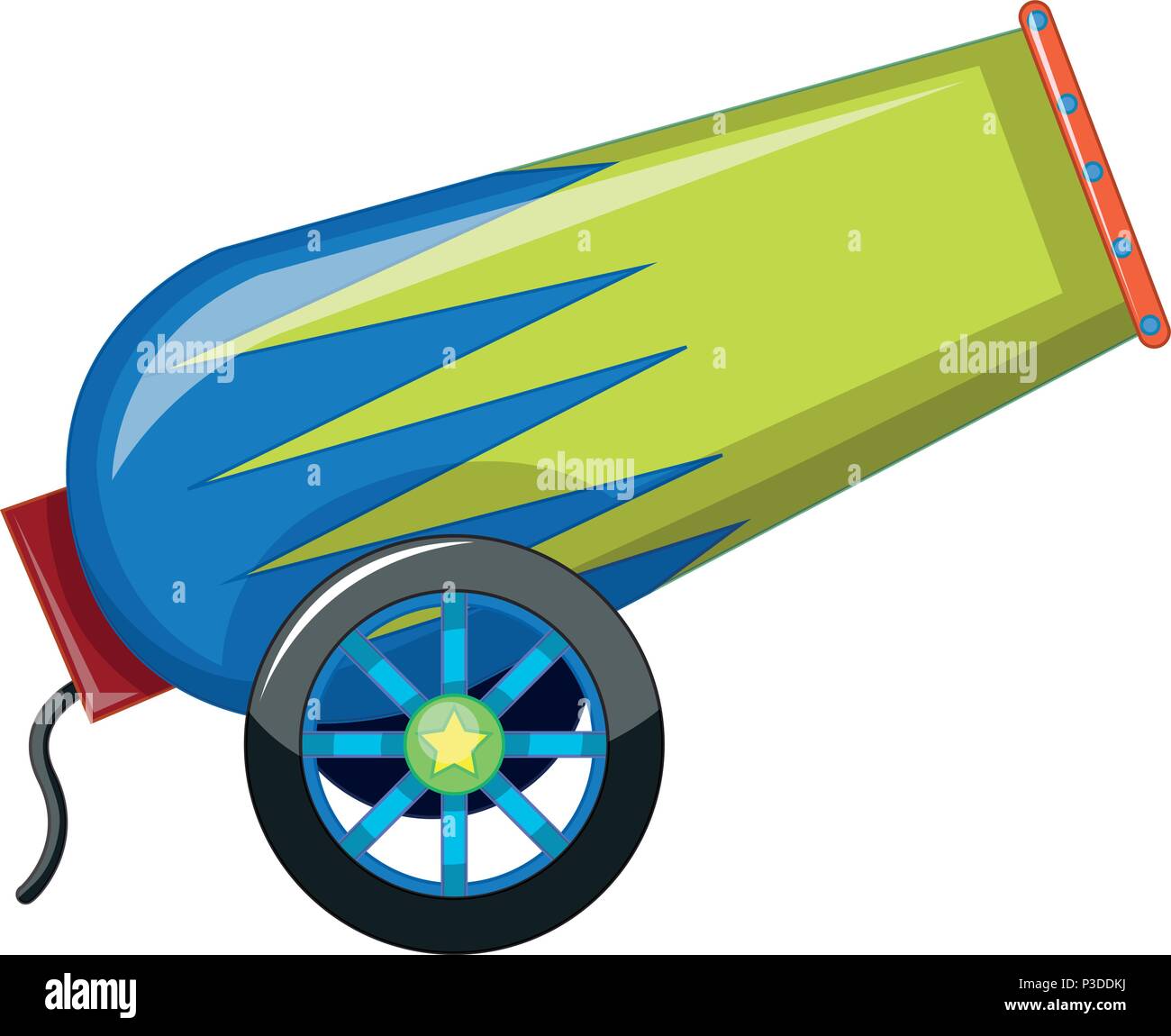 A Big Cannon on White Background illustration Stock Vector Image & Art ...