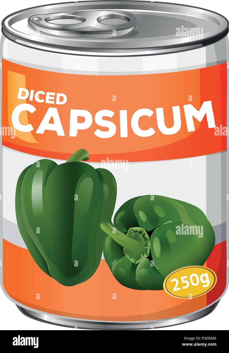 Capsicum slice Stock Vector Images - Alamy