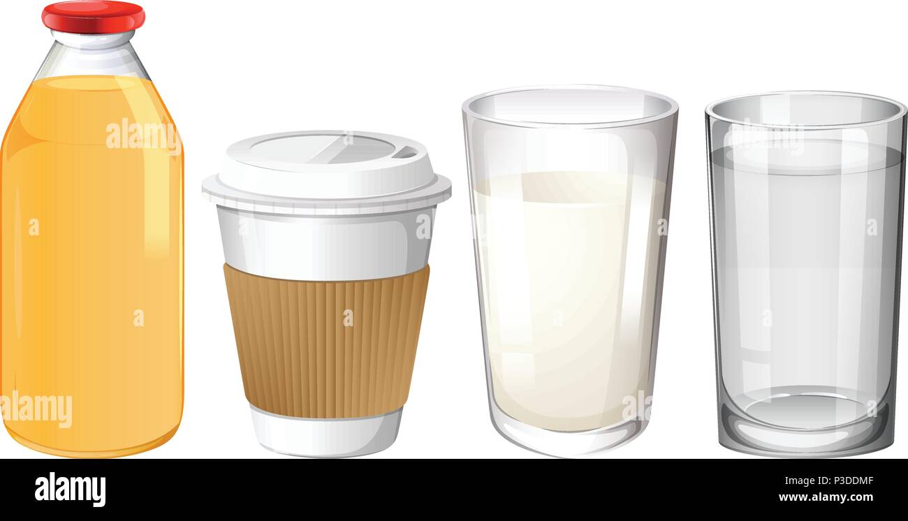 A Set of Liquid Container illustration Stock Vector Image & Art - Alamy