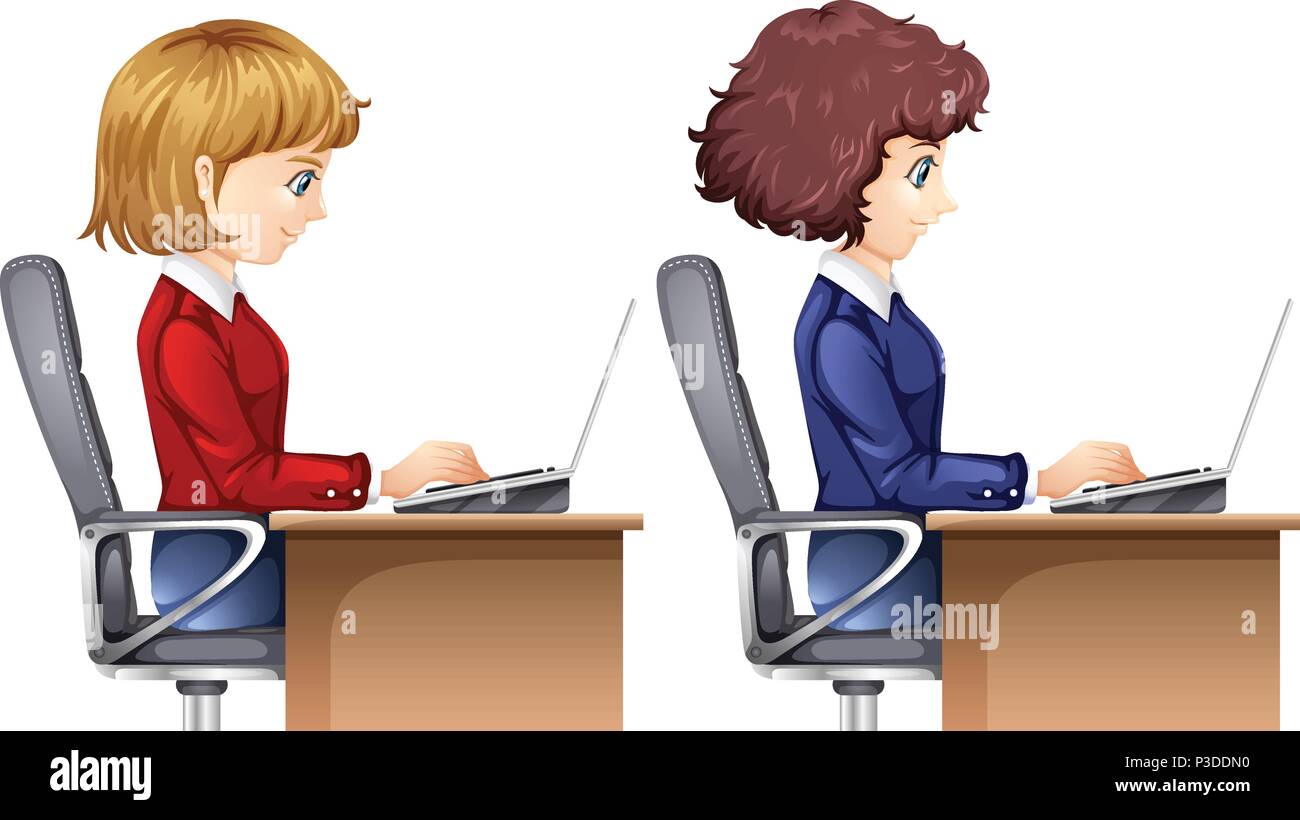 A Set of Working Woman illustration Stock Vector Image & Art - Alamy