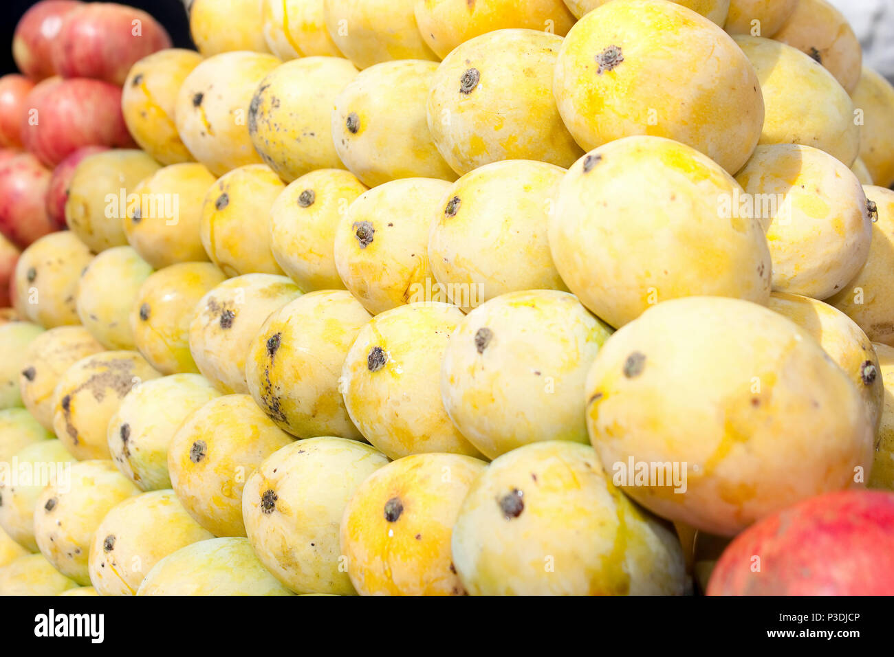 Fresh organic mango for sale at a market farm products, India Stock ...