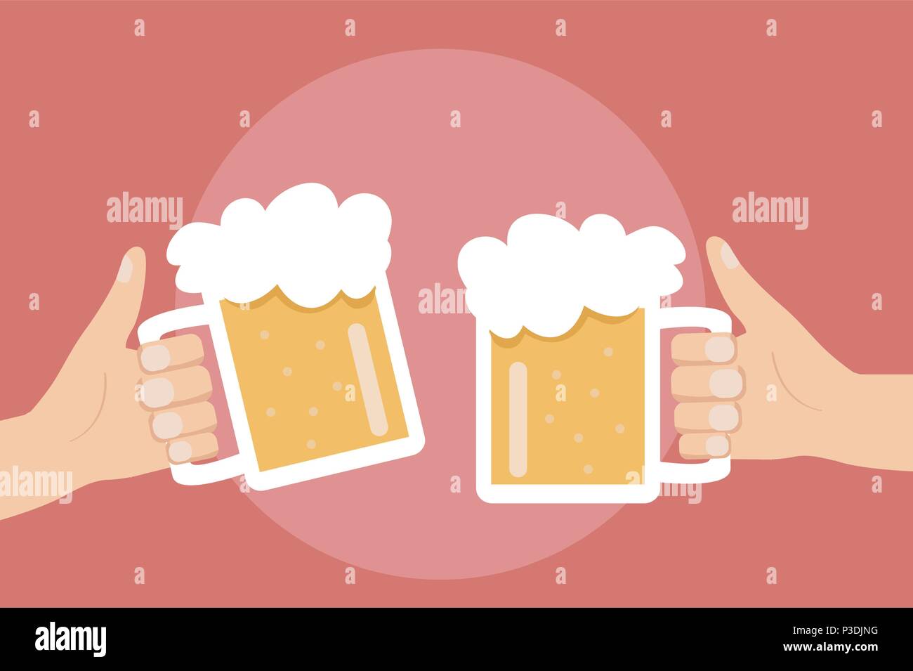 White glasses clinking Stock Vector Images - Alamy