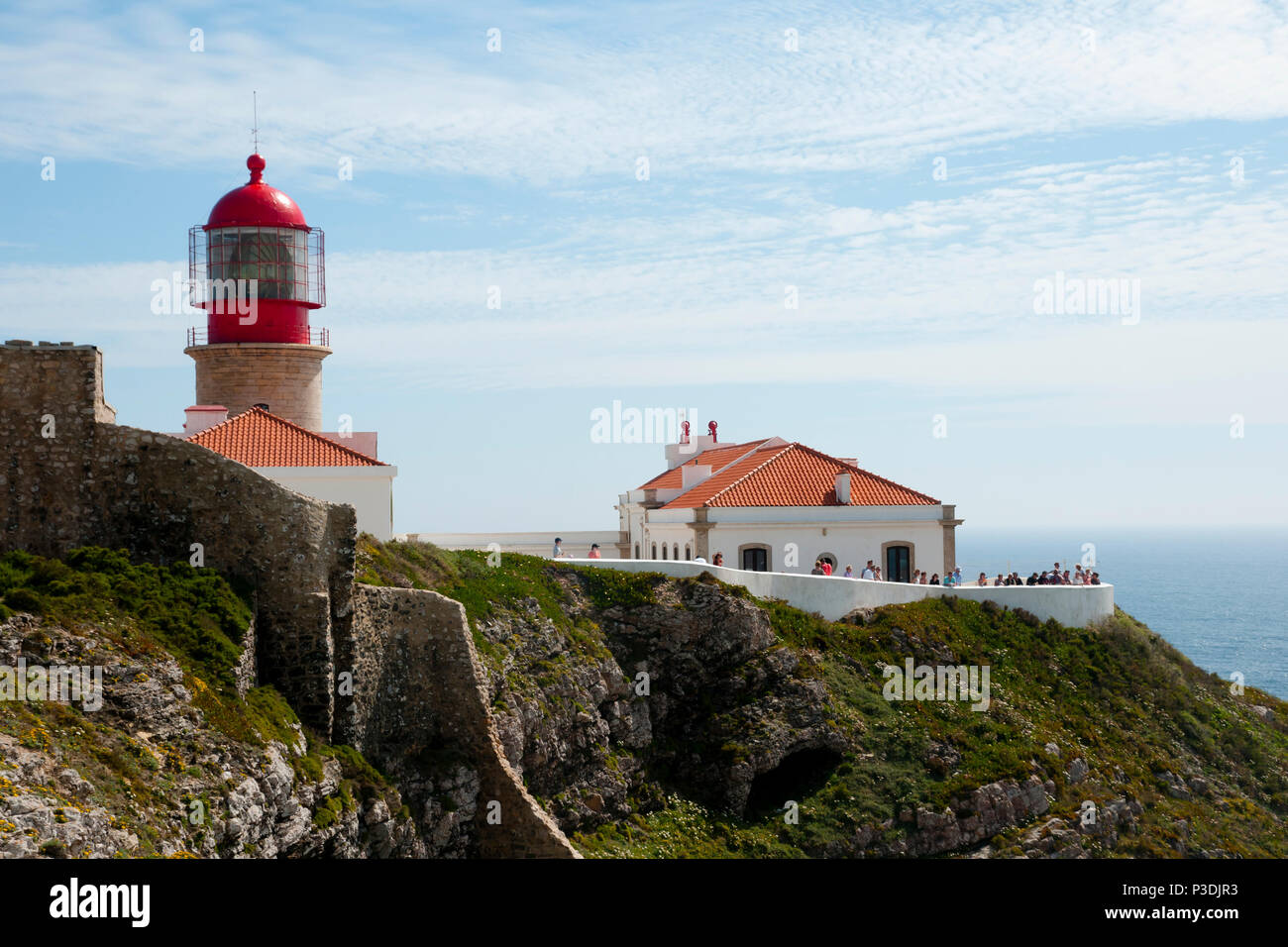 Lighthouse at cape st vincent sagres hi-res stock photography and ...
