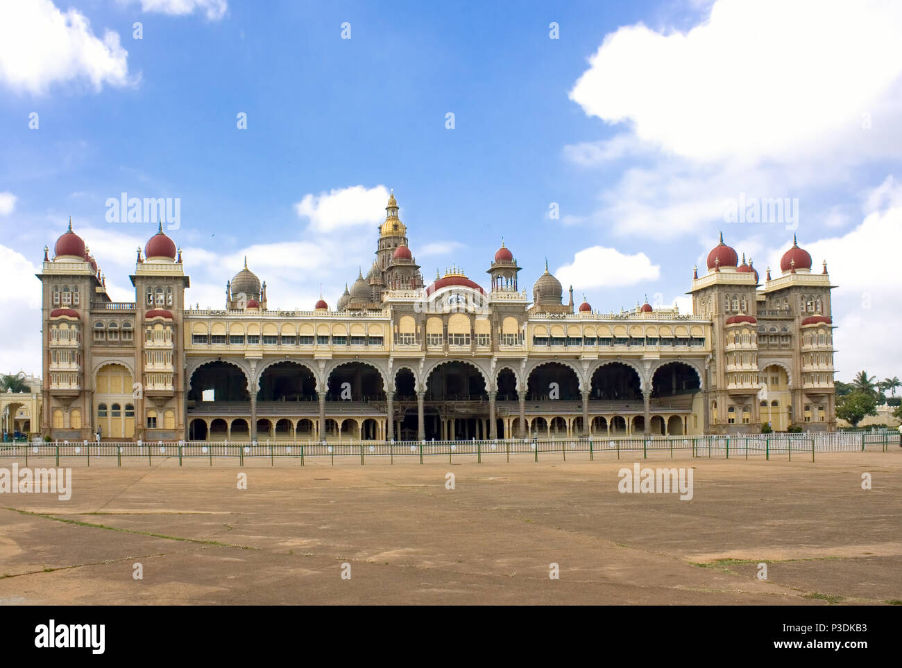 A view of the famous Mysore Palace in Mysore City, Karnataka, India ...