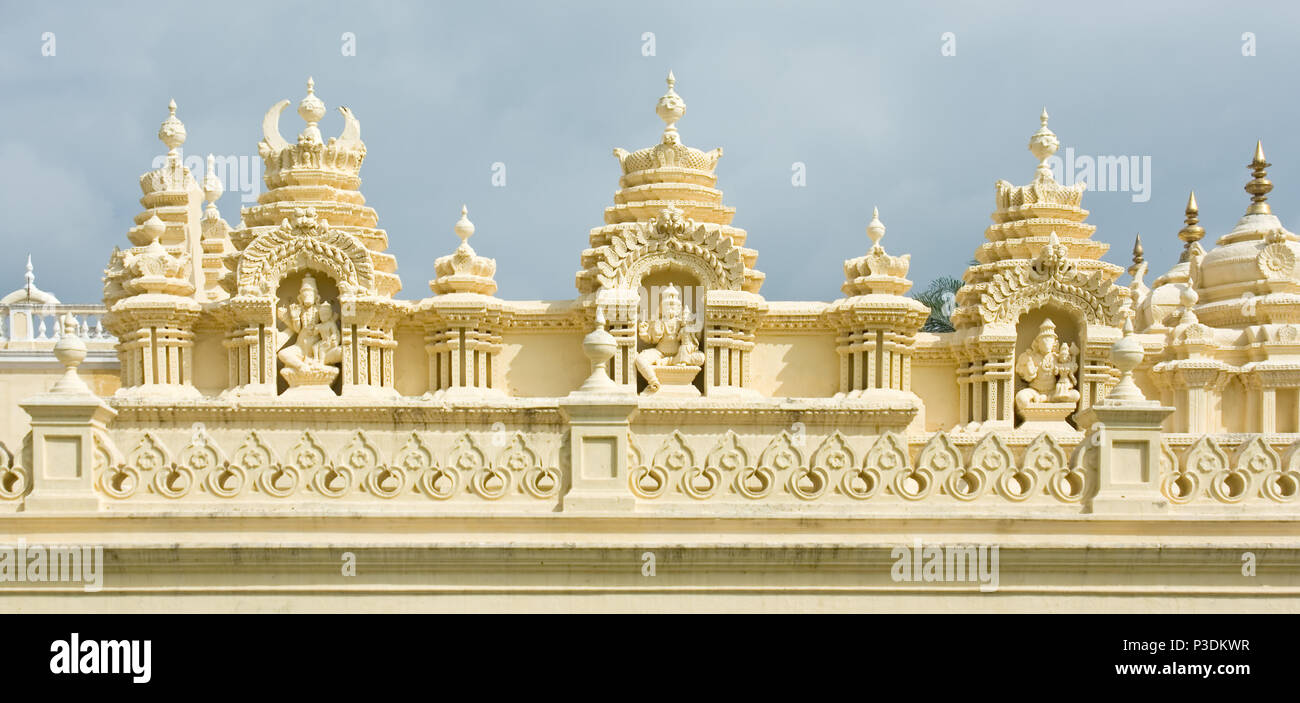Detail of the famous Mysore Palace, Mysore, Karnataka, India Stock ...