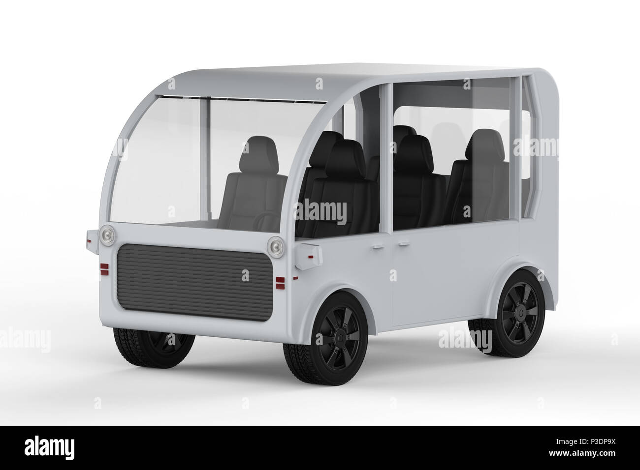 White shuttle bus hi-res stock photography and images - Alamy