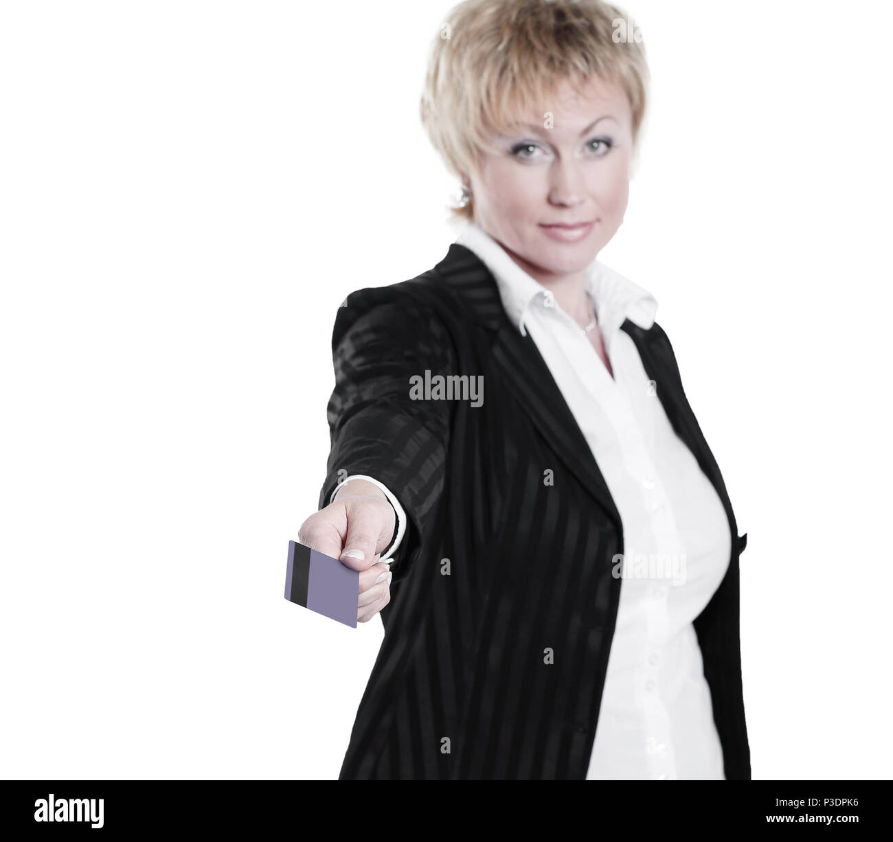 A person offering the credit card hi-res stock photography and images ...