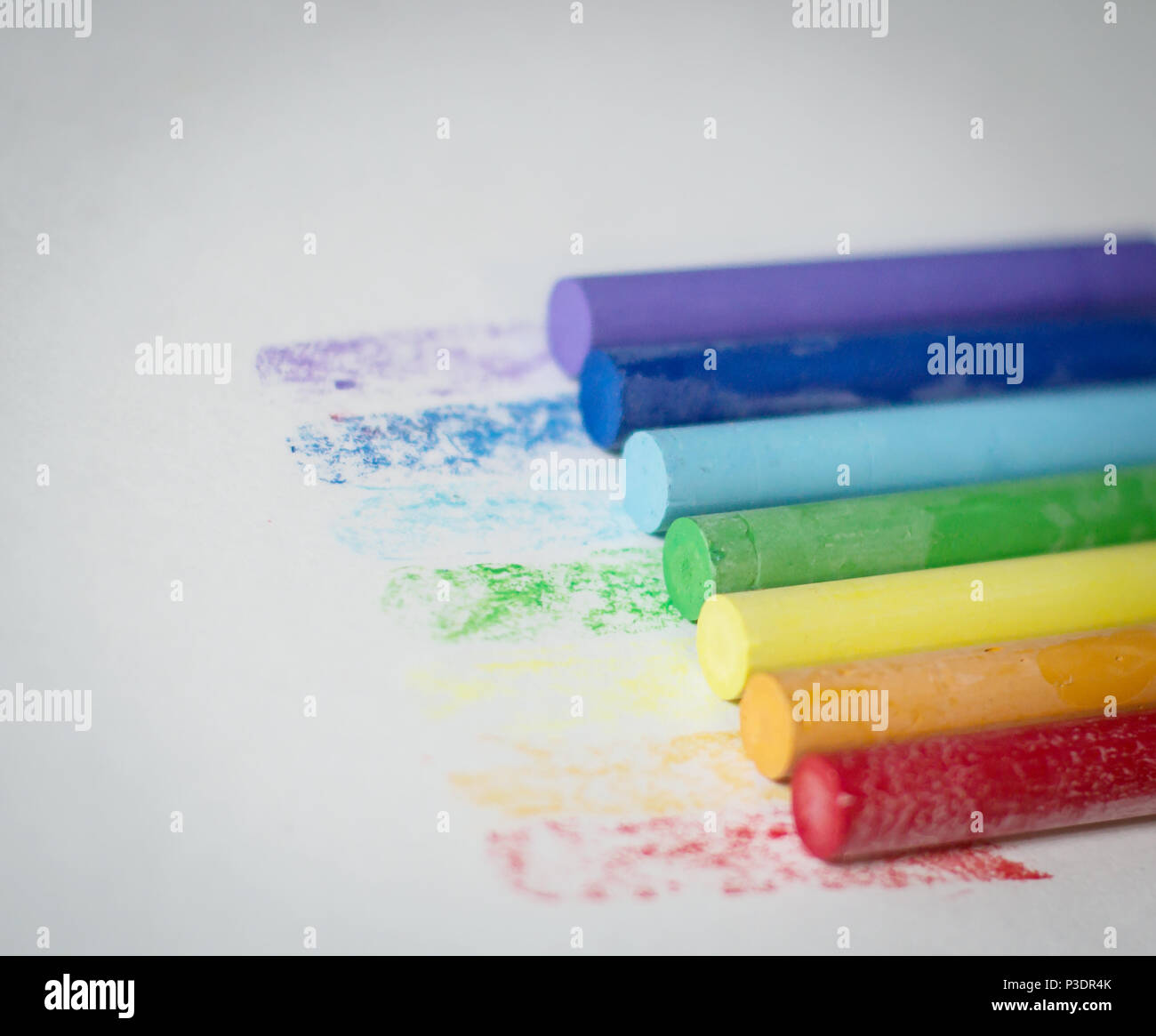 ulticolored crayons for drawing.isolated on a white background Stock ...