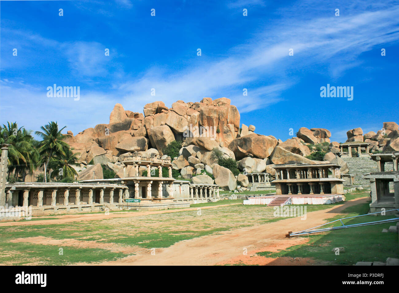 Temple in the barren landscape of Hampi,Karnataka,India Stock Photo - Alamy