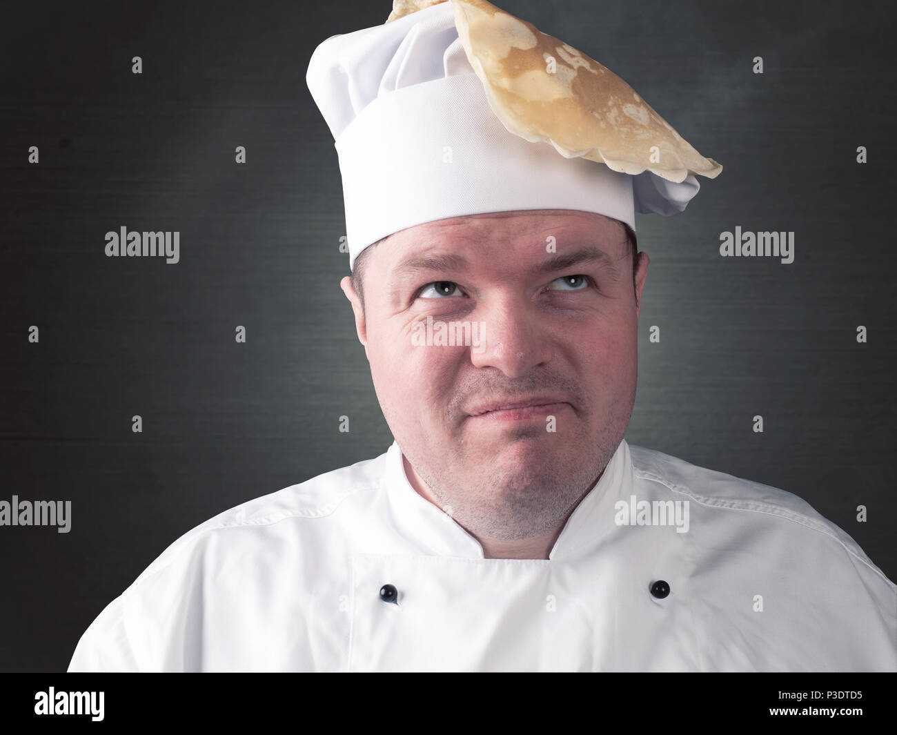 Professional kitchen chef frying pancakes hi-res stock photography and ...