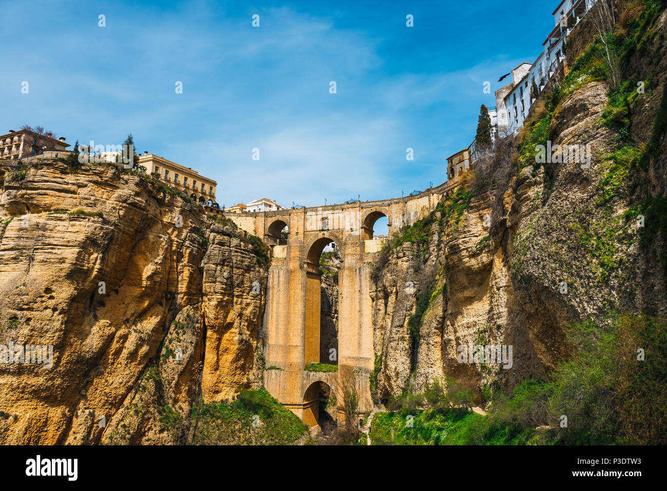 The famous stone bridge in Ronda, Andalusia, Spain Stock Photo - Alamy
