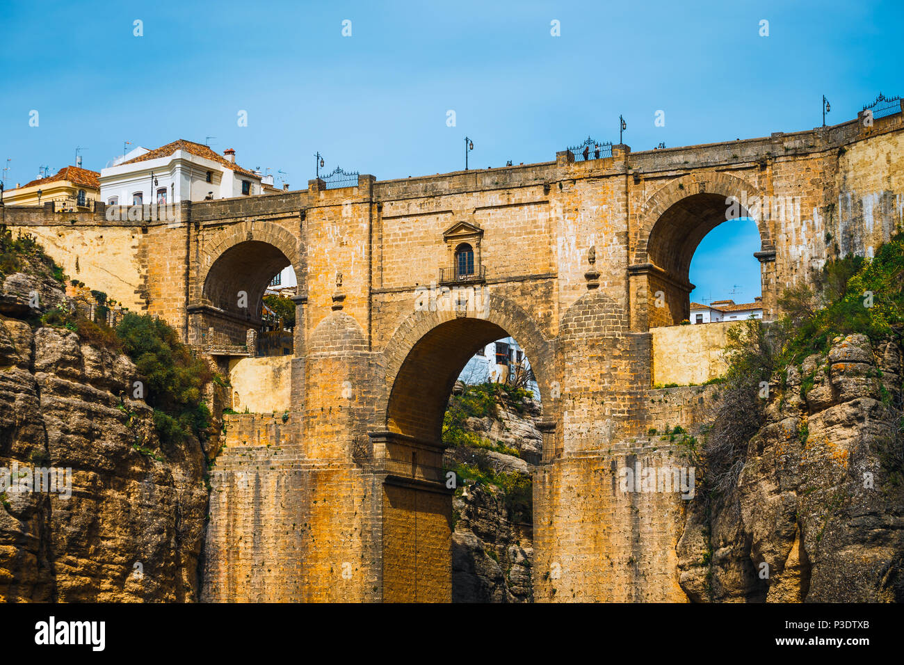 The famous stone bridge in Ronda, Andalusia, Spain Stock Photo - Alamy