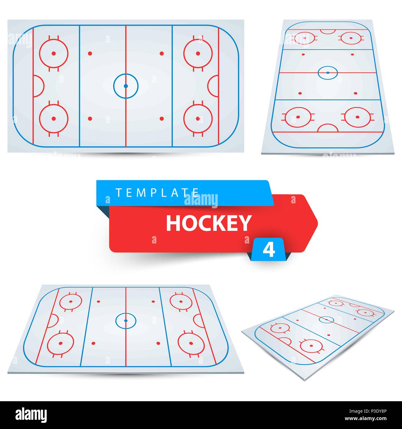 Hockey Ice Surface Template