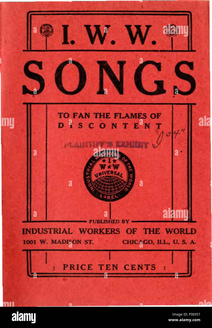 . English: Cover of the 1919 edition of the en:Little Red Songbook ...