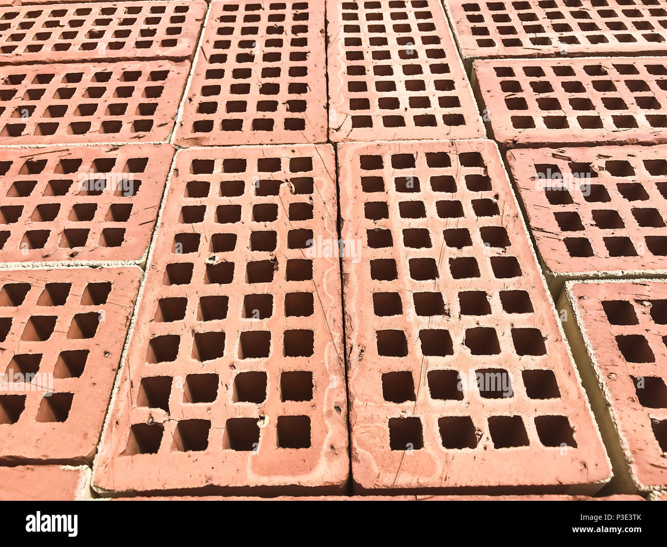 Theme of construction. Brick background. Studio Photo Stock Photo - Alamy