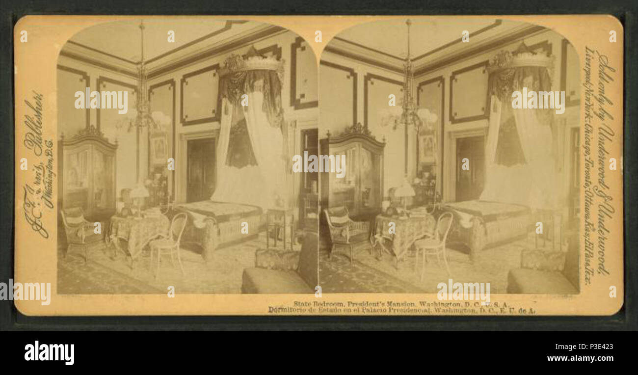 . State Bedroom, President's Mansion, Washington, D.C., U.S.A ...