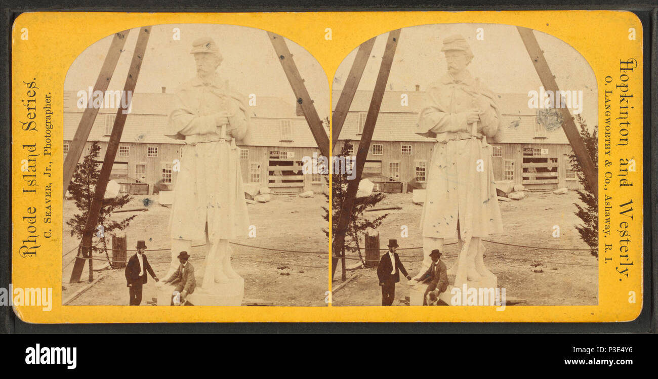 284 Statue for Antietam Monument, at Rhode Island Granite Works, (front ...