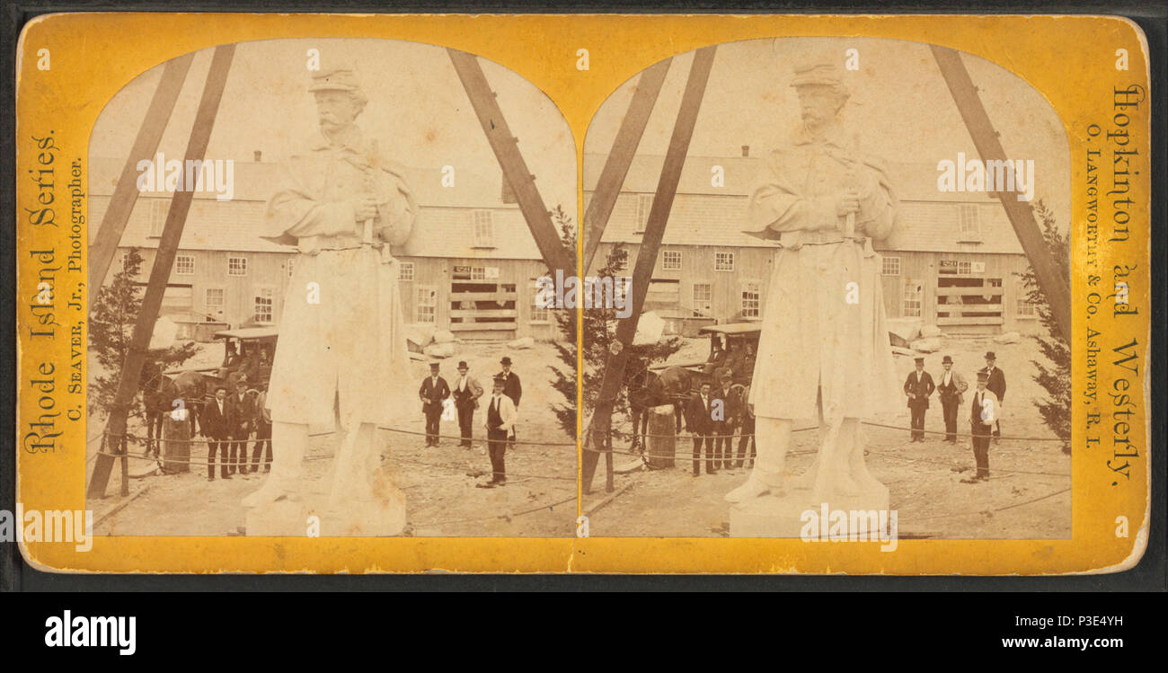 284 Statue for the Antietam Monument, at R.I. Granite Works, (front ...