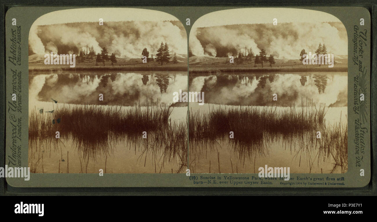 292 Sunrise in Yellowstone Park, where the Earth’s fires still burn – N ...
