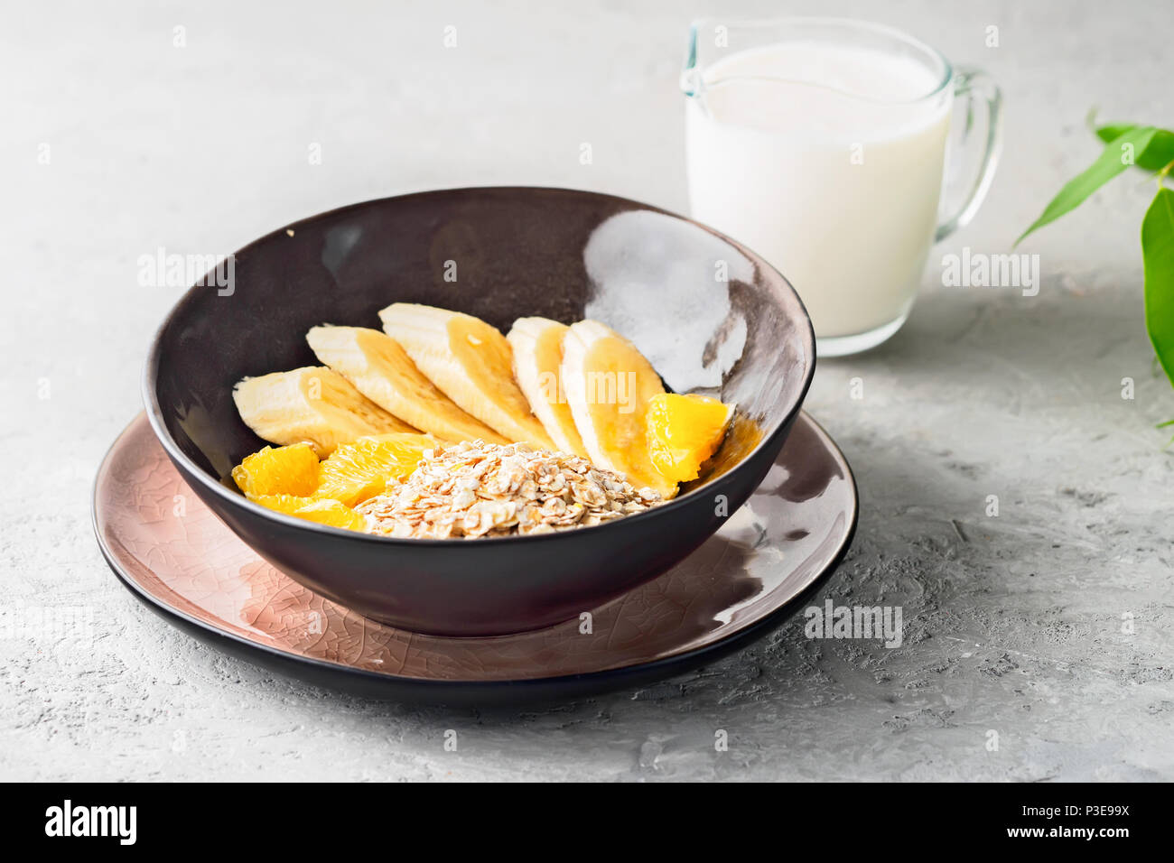 Oats Barley Wheat Rye Corn mix flake proper nutrition diet with pieces ...