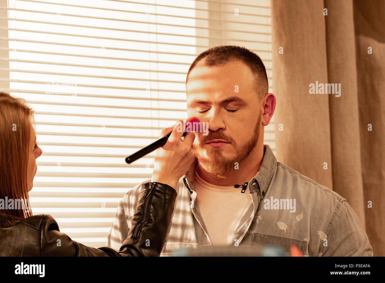 Close up shooting man making hi-res stock photography and images - Alamy