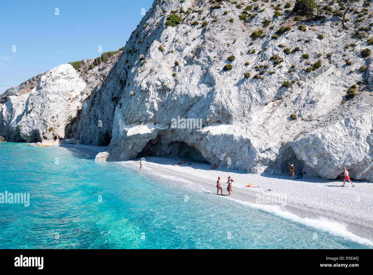 Lalaria Beach Skiathos Stock Photo - Alamy