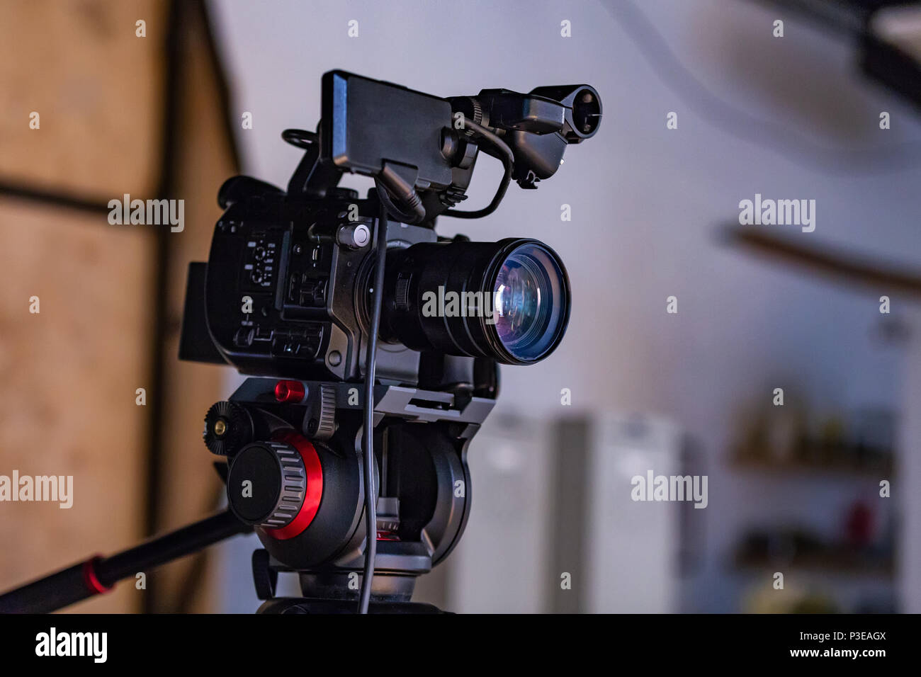 Behind the scenes of video production or video shooting Stock Photo - Alamy