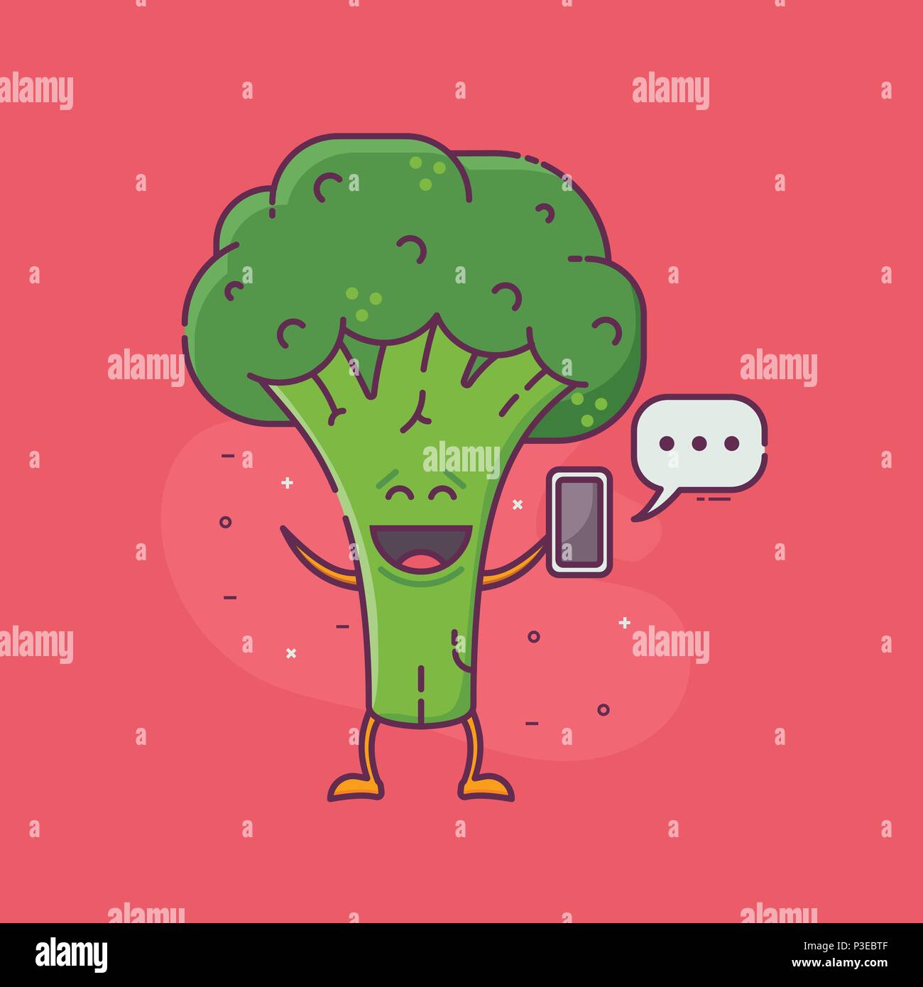 Broccoli character hi-res stock photography and images - Alamy