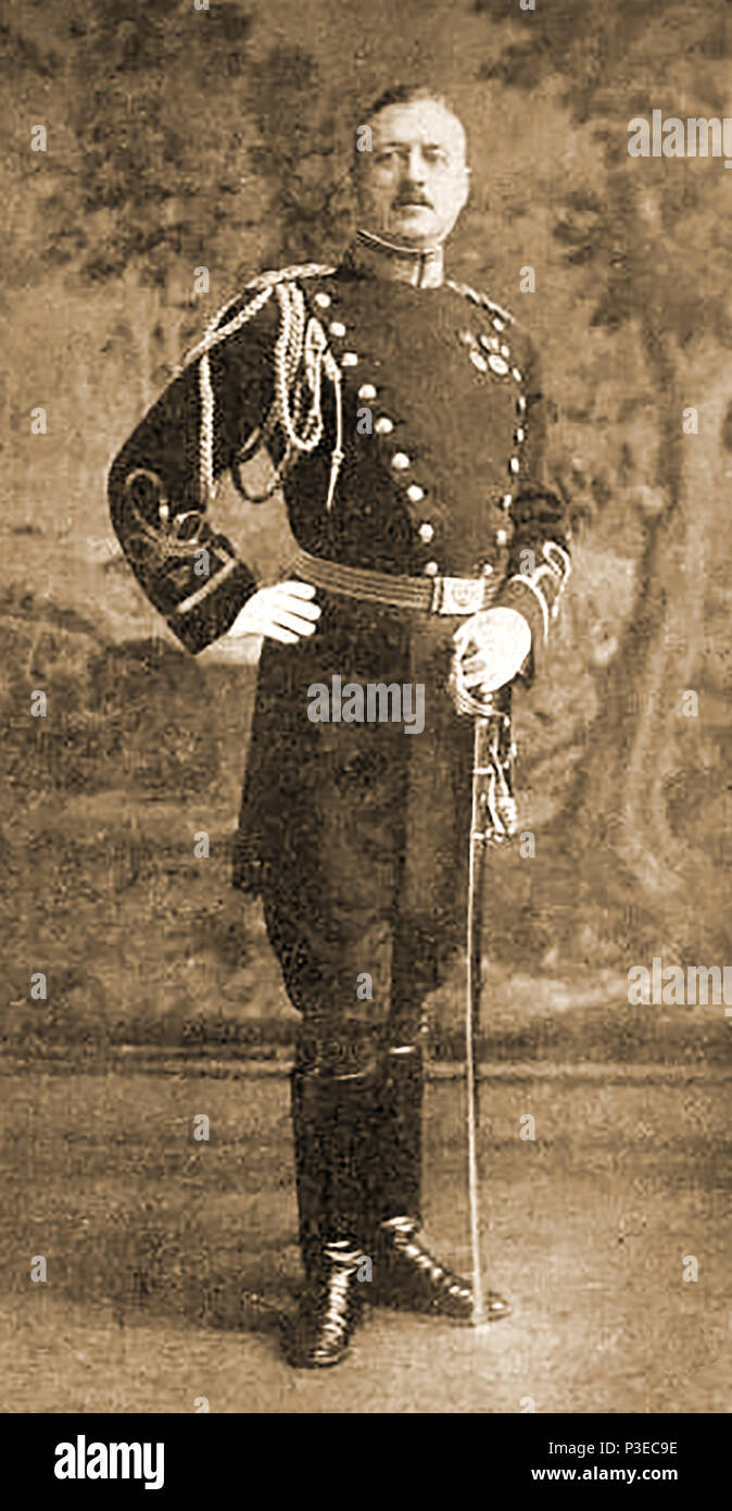 1912 portrait of Major Archibald Butt an aid to President Taft who it ...