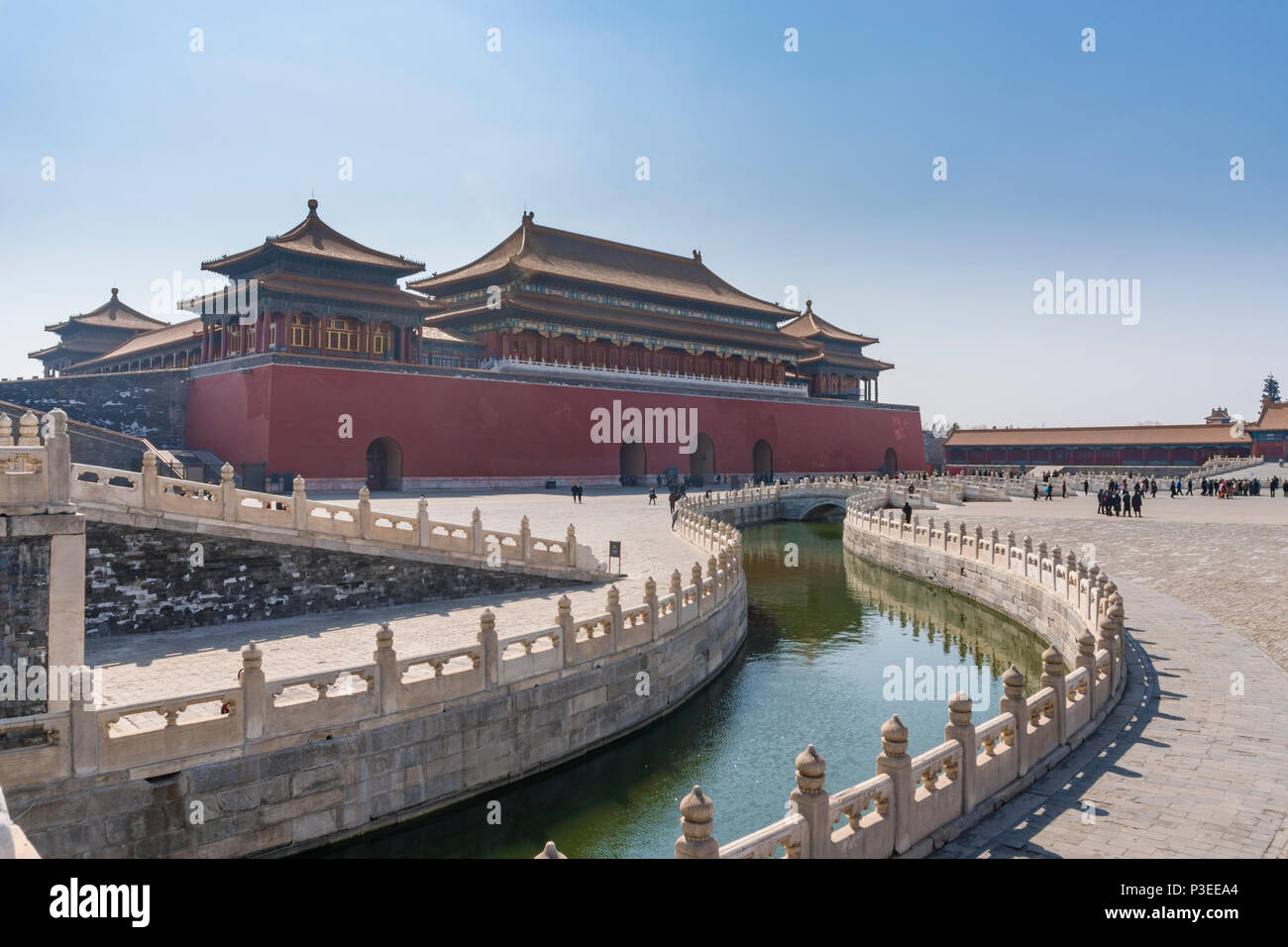 Traditional architecture inside forbidden city hi-res stock photography ...