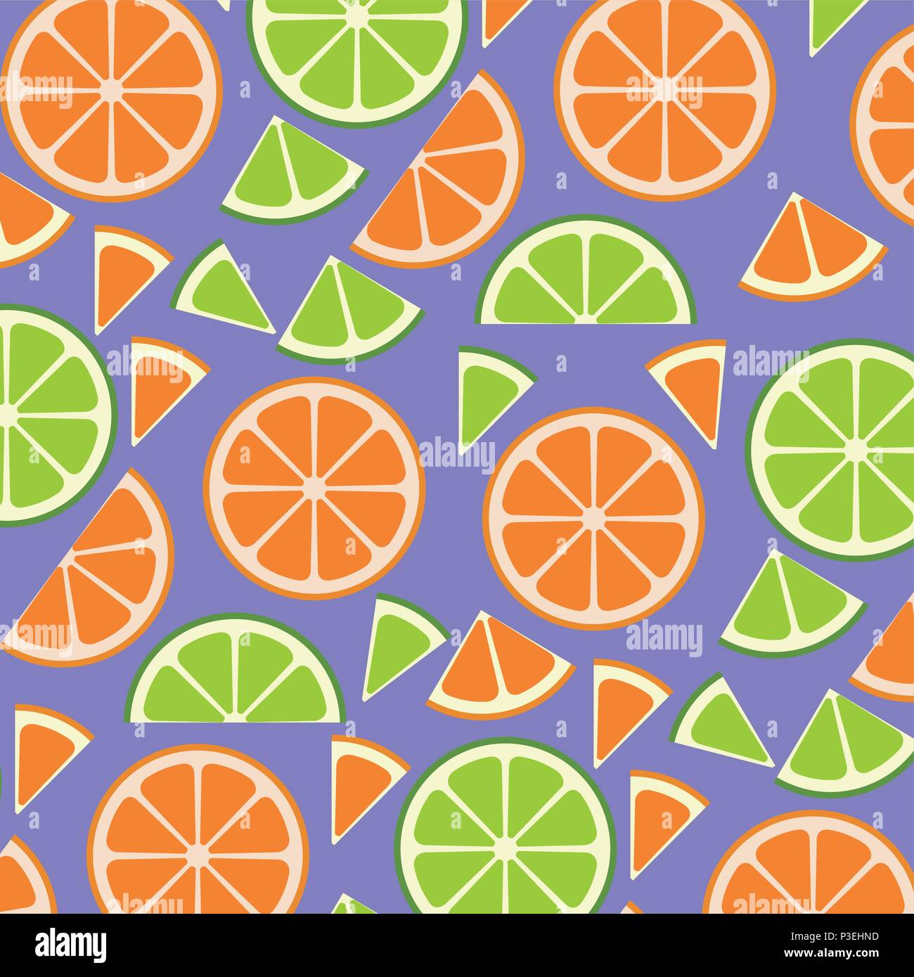 citrus fruits sliceds pattern background Stock Vector Image & Art - Alamy