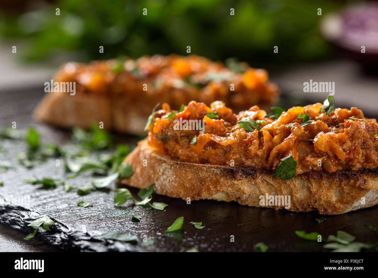 Zacusca - Romanian vegetable spread, with fish, roasted eggplant ...