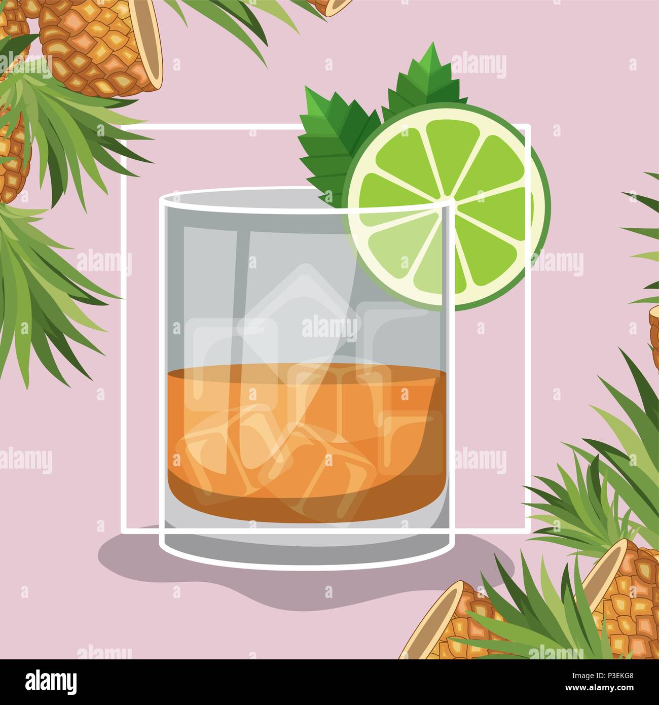 best drinks tropical cocktail Stock Vector Image & Art - Alamy