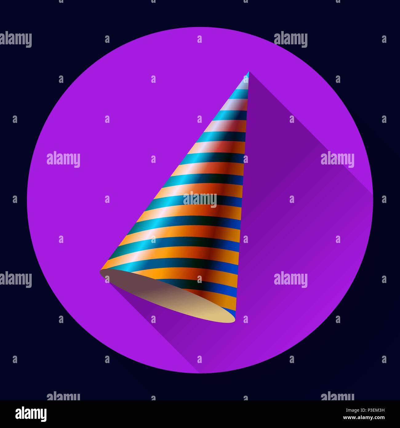 Confetti vector party cap Stock Vector Images - Alamy