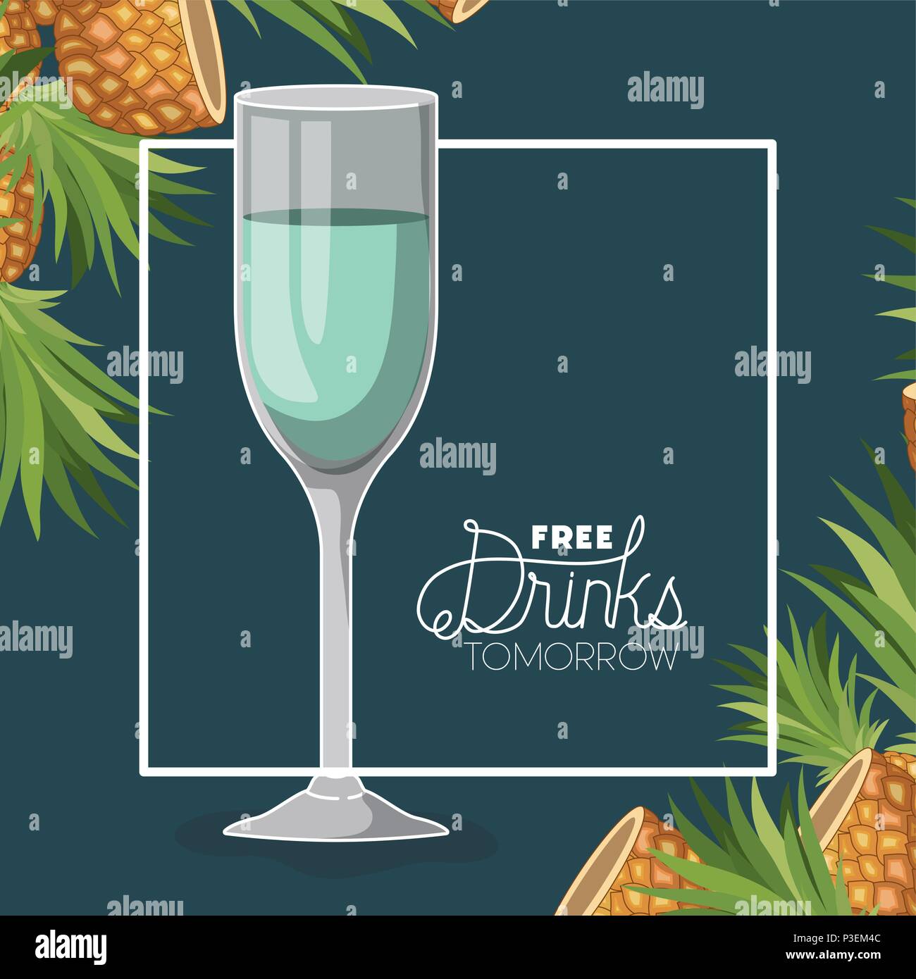 Alcohol free beverages Stock Vector Images - Alamy