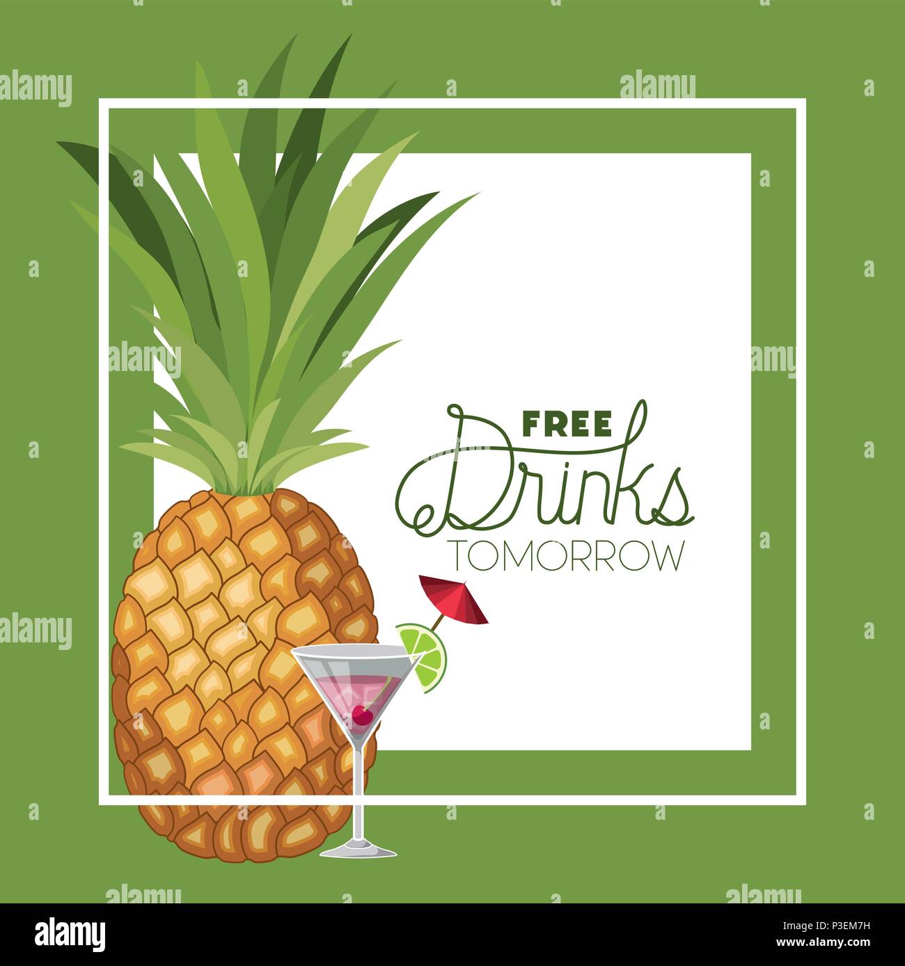 cocktail free drink tomorrow Stock Vector Image & Art - Alamy