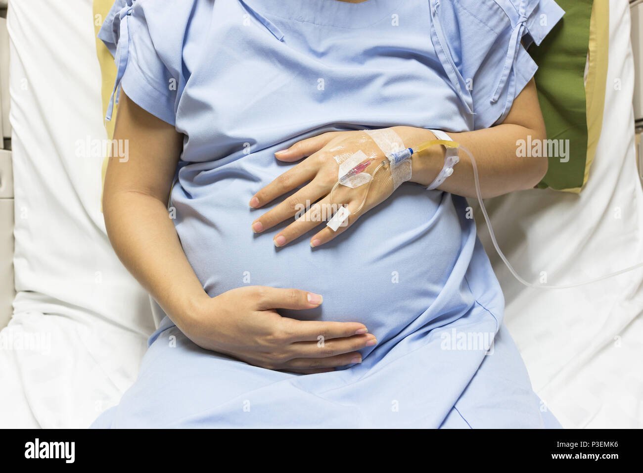 Intravenous drip arm pregnant woman hi-res stock photography and images ...