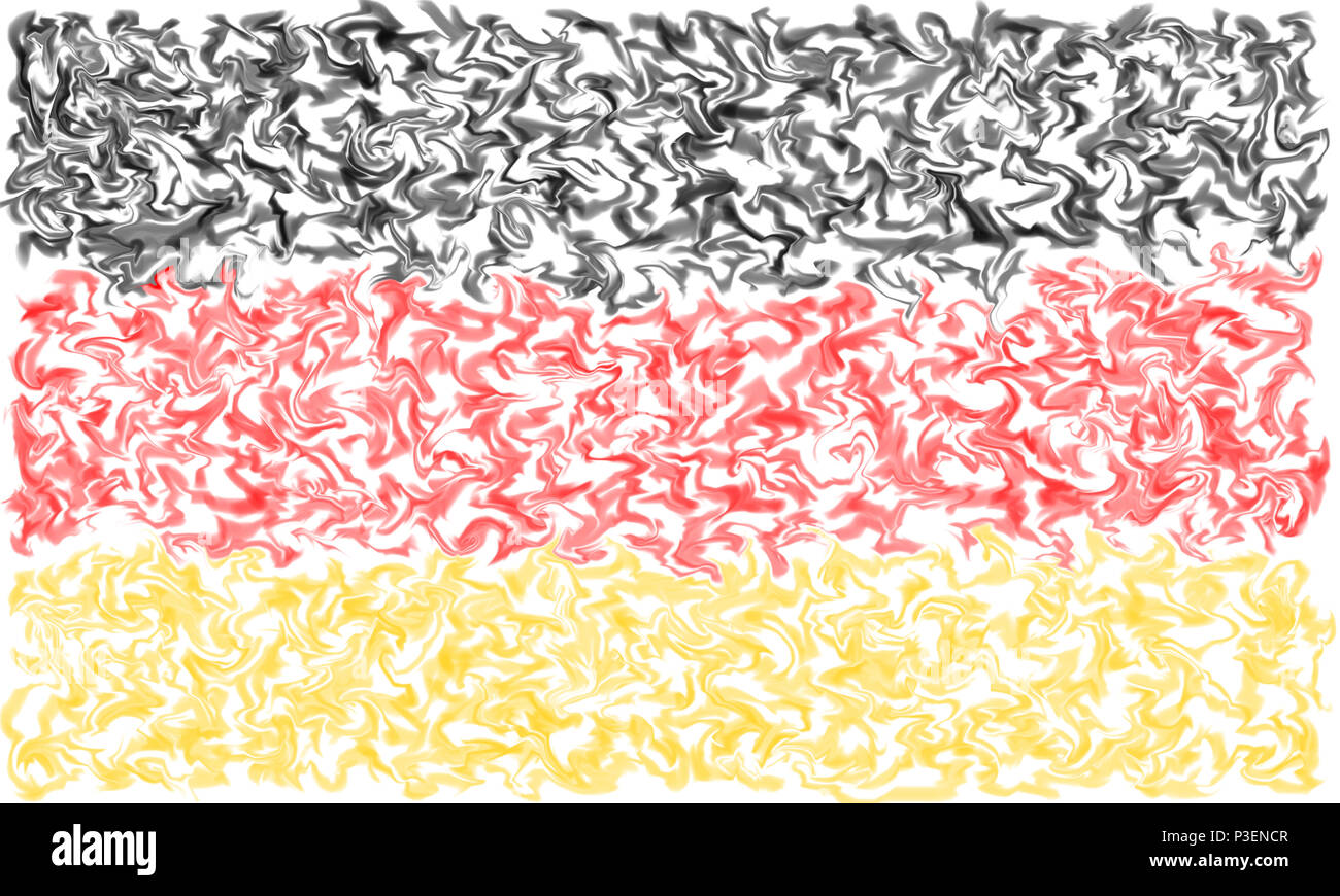 Flag of Germany - German flag colors black, gold and red in smeared ...
