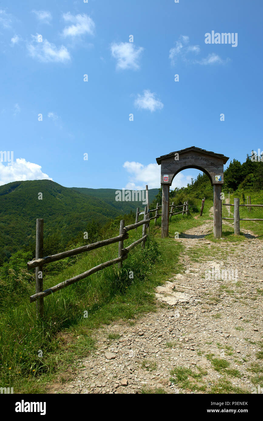 Passo della Cisa (Pr ), Italy, the medieval Francigena way Stock Photo ...