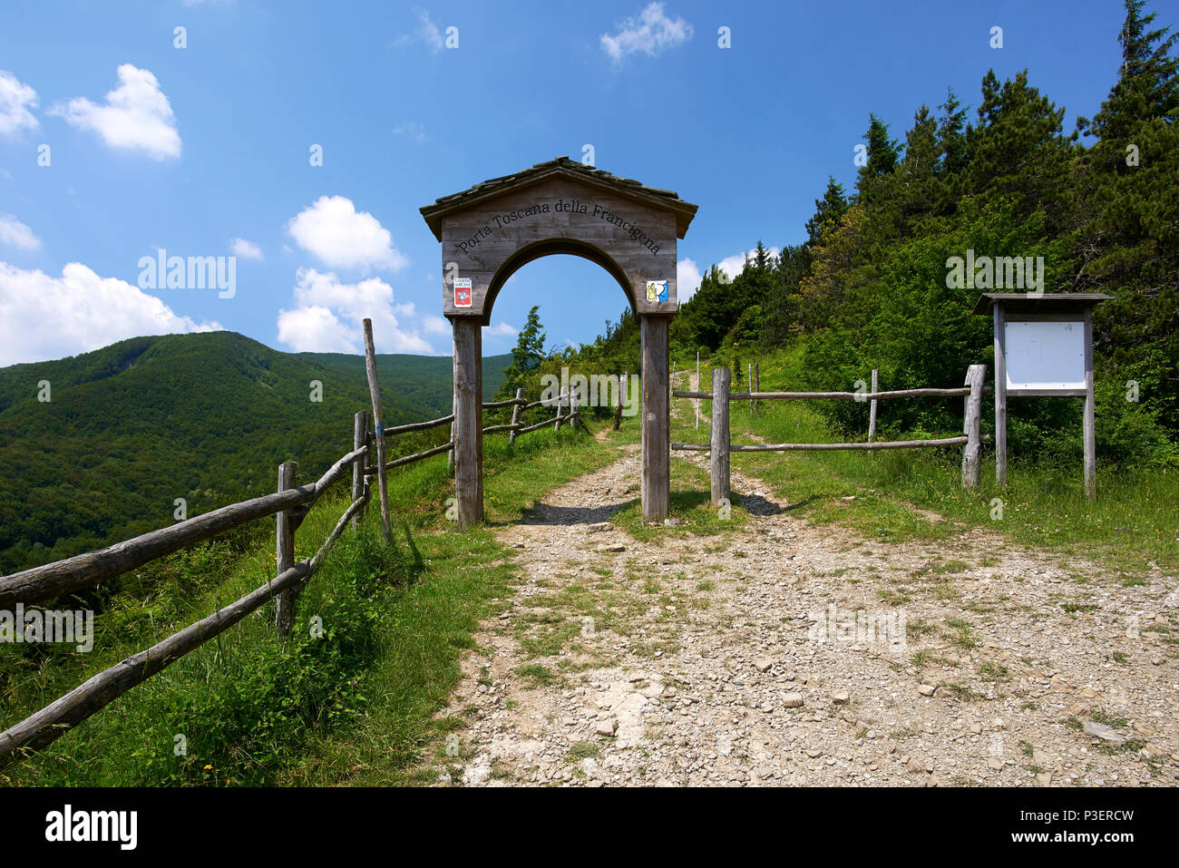 Passo della Cisa (Pr ), Italy, the medieval Francigena way Stock Photo ...