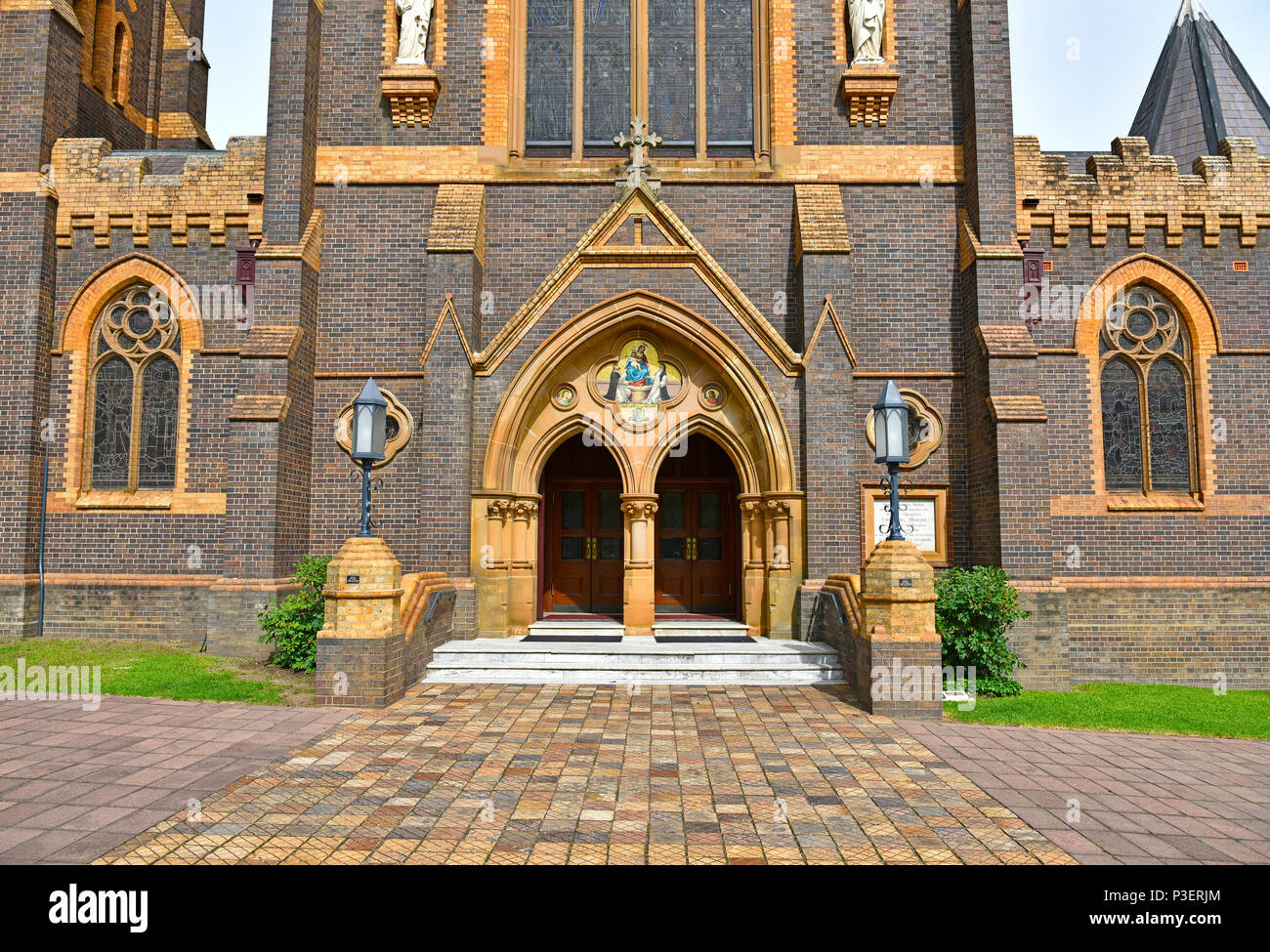 the front elevation of the St Mary and Joseph Catholic Church in ...